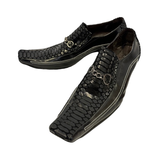 David Eden | Shoes | David Eden Clovis Black Ostrich Leather Shoes ...